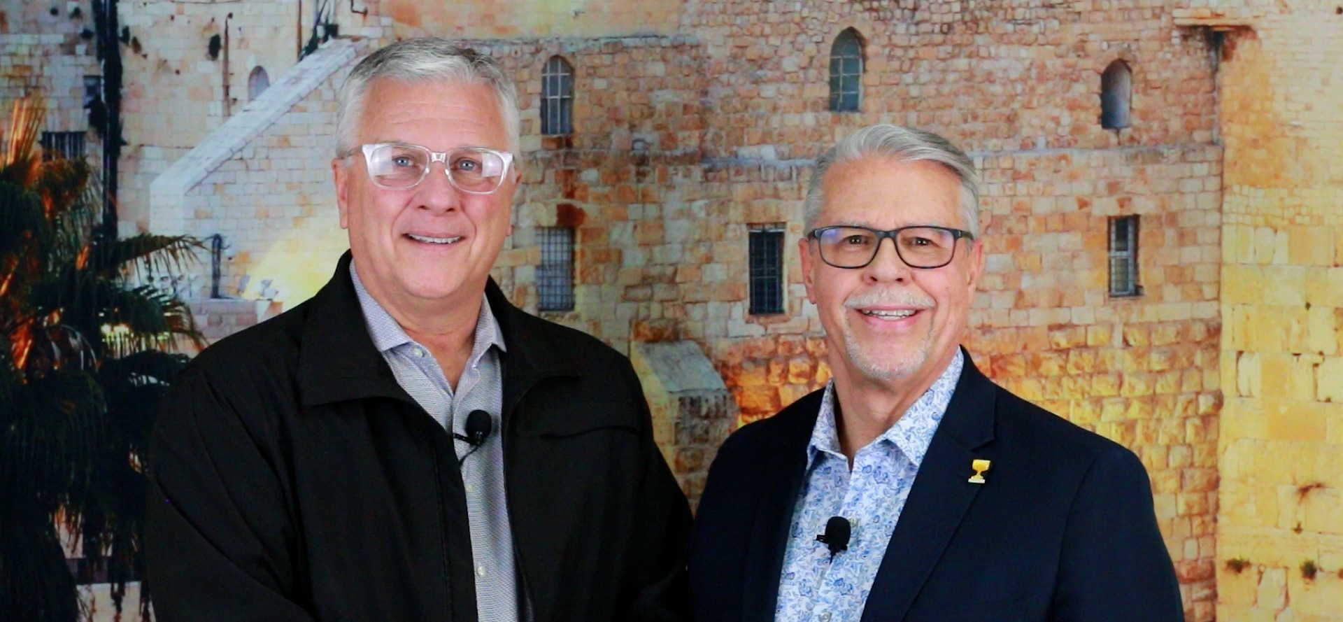 Doug Clay, General Superintendent of the Assemblies of God, talks with ...